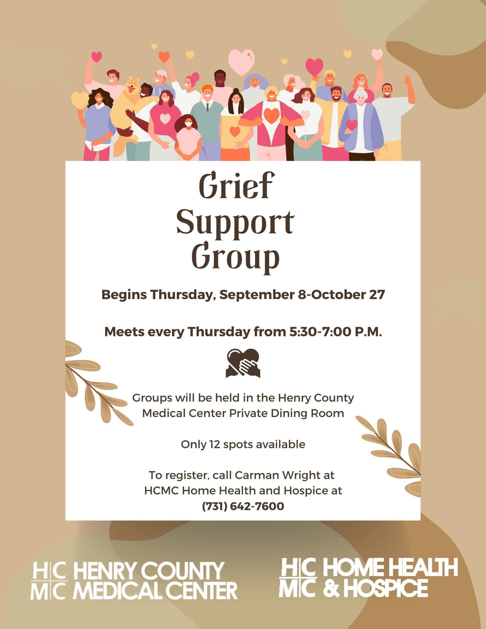 Grief Support Group | West Tennessee Healthcare - Henry County Hospital